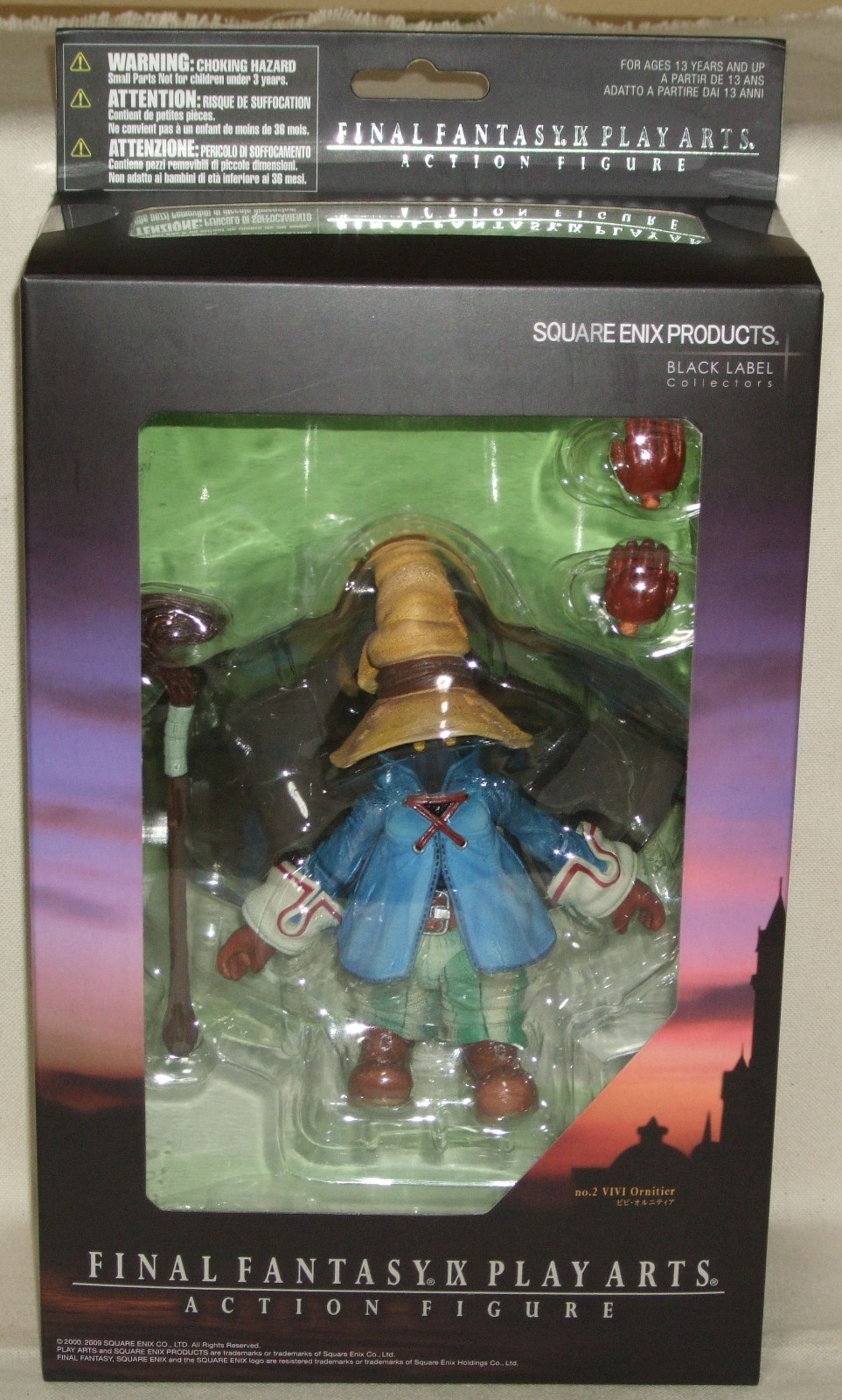 Final Fantasy 9 Ⅸ Vivi Ornitier Figure Dolls Play Arts Statue Square ...