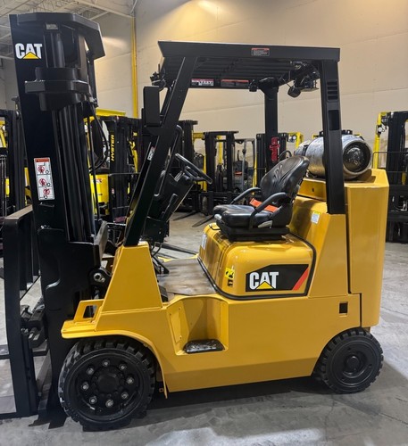 2021 Caterpillar GC40KSTR 8000 LB 3 Stage Mast LPG Cushion Forklift 48 ...