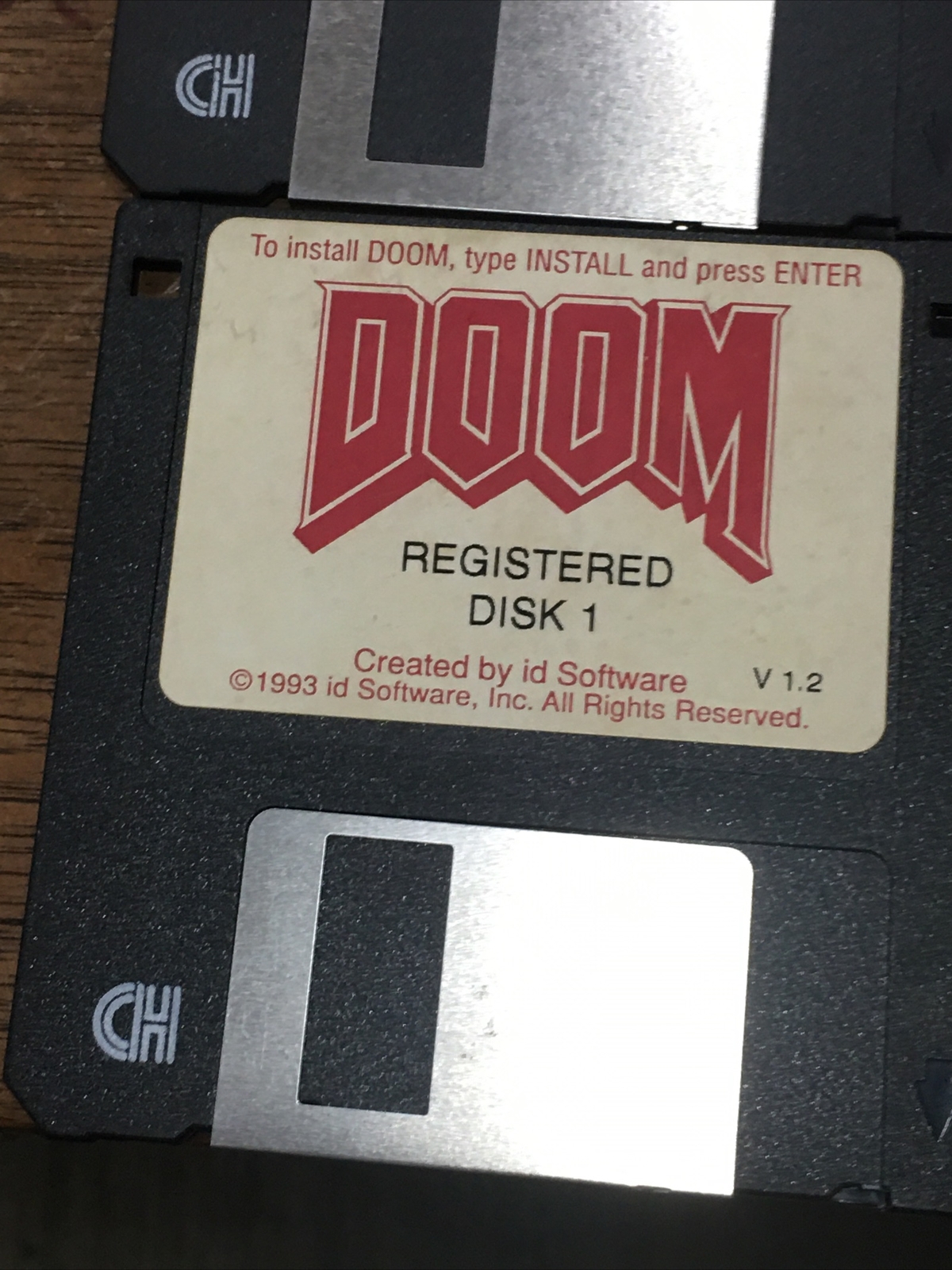 Original DOOM Registered v1.2 1993 Floppy Disks # 1-4 This set is VERY ...
