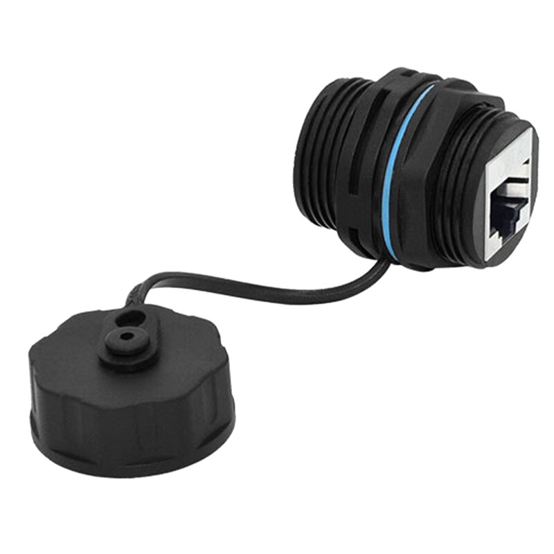 5PCS Panel Mounting LAN Cable Connector with Dust T5J87396 | eBay