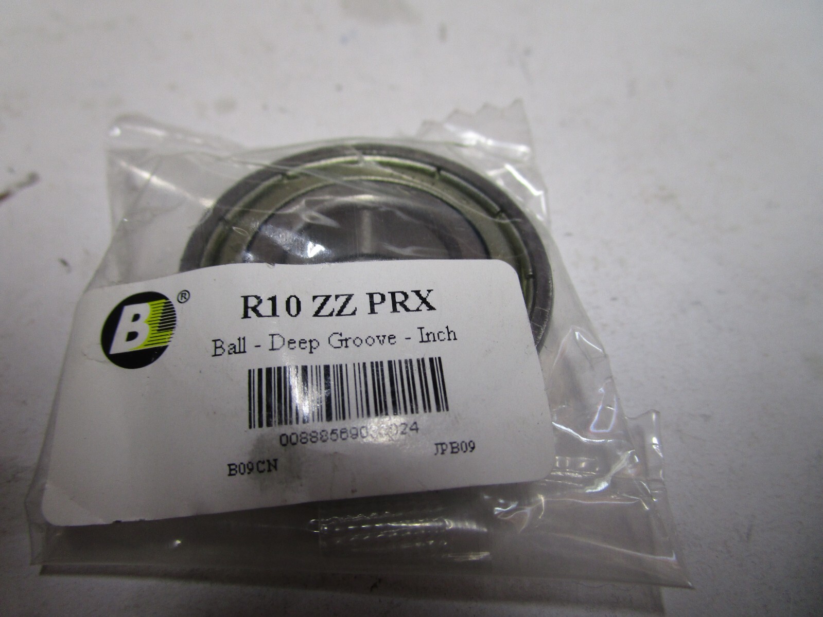 R10 ZZ 0.625" ID x 1.375" R10-ZZ 1 Row Double Shield Radial Ball ...
