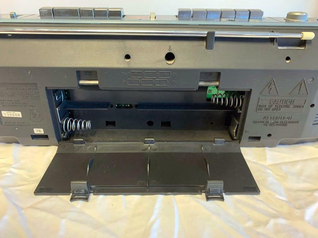 Sony CFS W301 Am FM Dual Cassette Portable Radio Boombox Recorder for ...