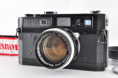 Canon Model 7 Rangefinder Camera Black Repaint w/ 50mm f/1.4 LTM Lens ...