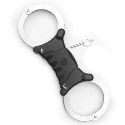 TCH New Police Certified Rigid Handcuffs with Double Lock and 1 Key ...