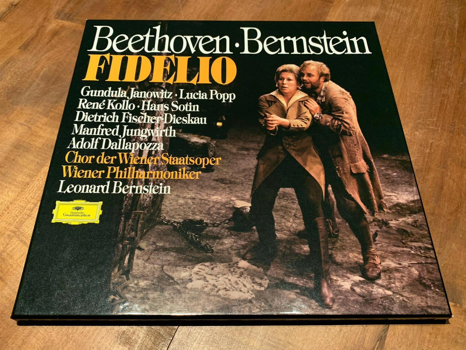 Beethoven Fidelio BERNSTEIN JANOWITZ LUCIA POPP KOLLO SOTIN DGG 3 LP ...