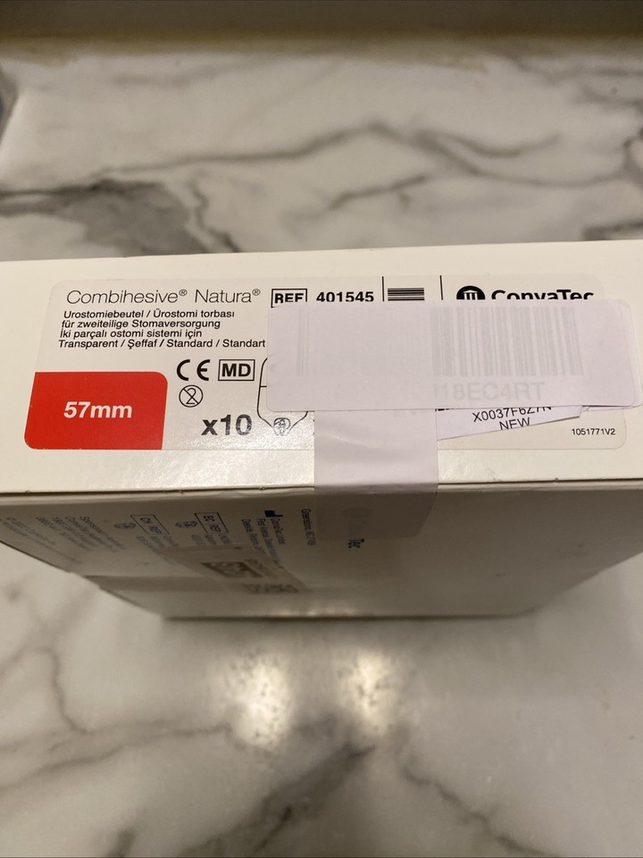 ConvaTec 401545 Natura SUR-FIT Urostomy Pouches (10) & Accuseal Tap 2-1 ...