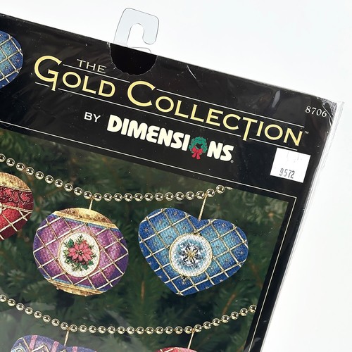 2x Dimensions Gold Collection 8706 Timeless Elegance Ornaments Cross ...