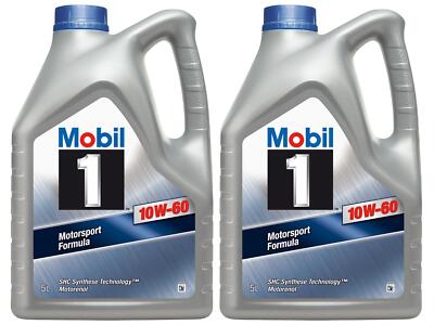 Mobile 1 10W-60 5L+5L=10L Olio Motore 152109 | eBay