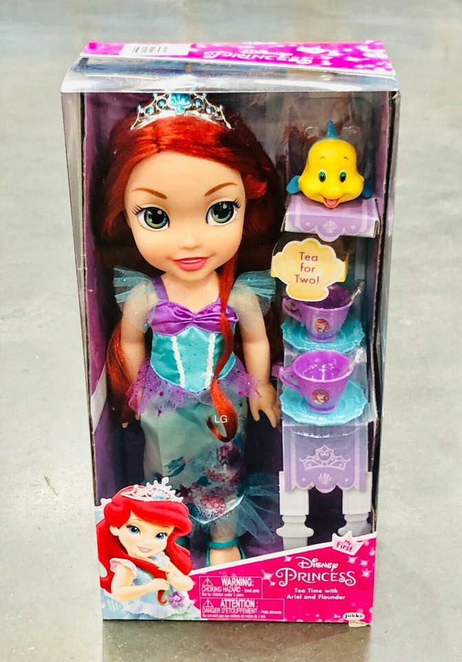 NWB Disney Princess My First Tea Time with Ariel & Flounder Doll set ...