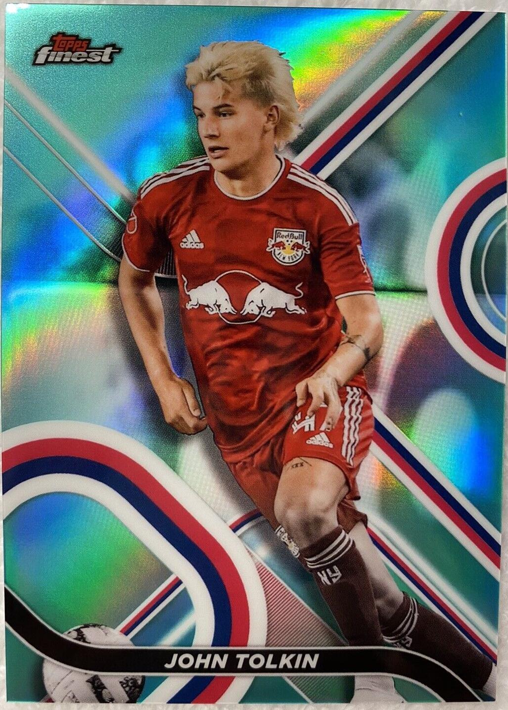 2022 Topps Finest MLS - John Tolkin #85 Aqua Refractor /75 for sale ...