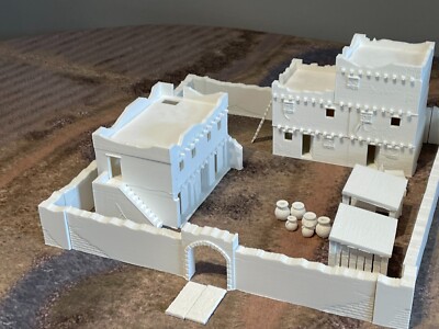 Arabic Afghan Rural Large Compound Buildings House Accessories 1/72 ...