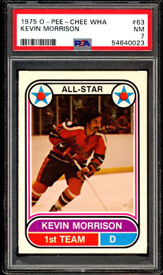 1975-76 OPC O PEE CHEE WHA #63 Kevin Morrison A S PSA 7 NM San Diego Mariners | eBay