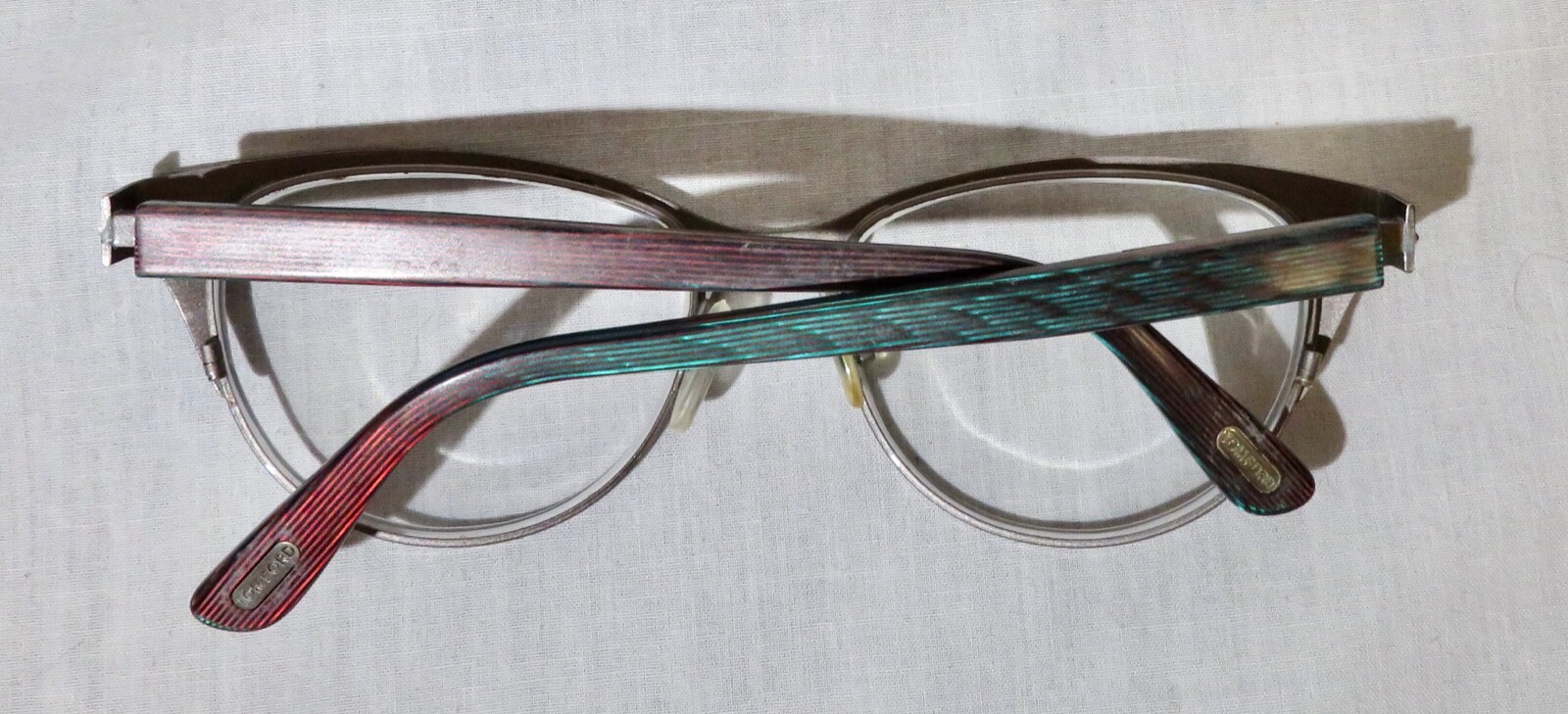 TOM FORD, Italy TF 5318 Eyeglasses 53-17-135, Green metal and ...