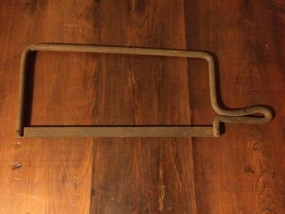 Antique Vtg Rustic Metal Meat Hacksaw Decor | eBay