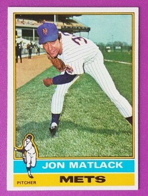 1976 Topps New York Mets Baseball Card #190 Jon Matlack - VG | eBay