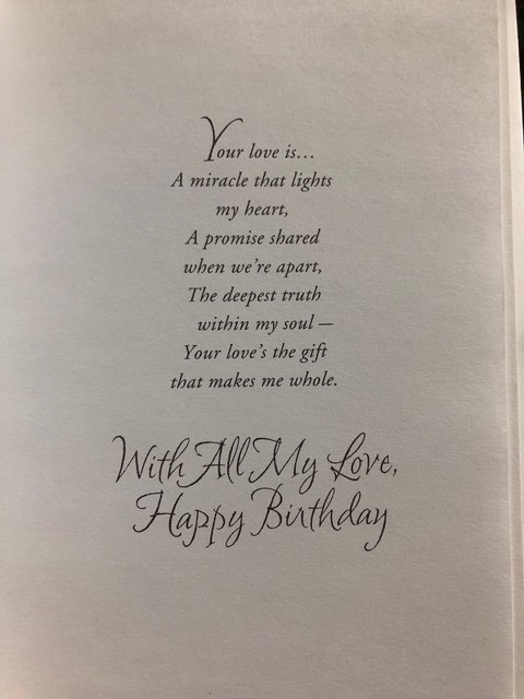 Helen Steiner Rice for The One I Love Birthday American Greetings Card ...