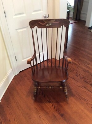 ANTIQUE Rocking Chair - "Our Liberty & Independence" - PICKUP ONLY | eBay