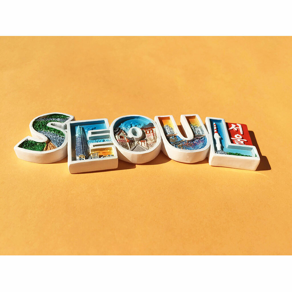 Alphabet Korea Seoul Jeju Lettering Fridge Magnet Refrigerator Magnets ...