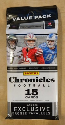2022 Chronicles NFL BROCK PURDY Rookie RC ON-BACK FAT HOT PACK | eBay