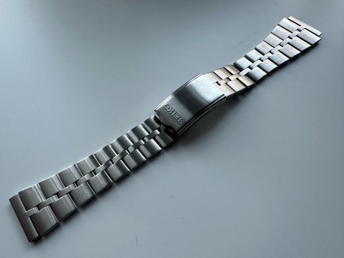 new seiko BULLHEAD fishbone 20mm watch bracelet band strap stainless ...