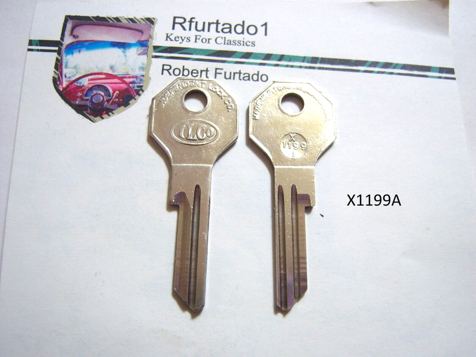 Key Blank for Vintage Kaiser-Frazer ignition/doors 1949-50 (X1199A) | eBay