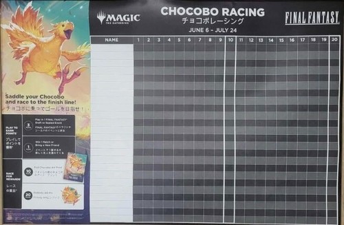MAGIC THE GATHERING: FINAL FANTASY CHOCOBO RACING POSTER CHART STORE ...