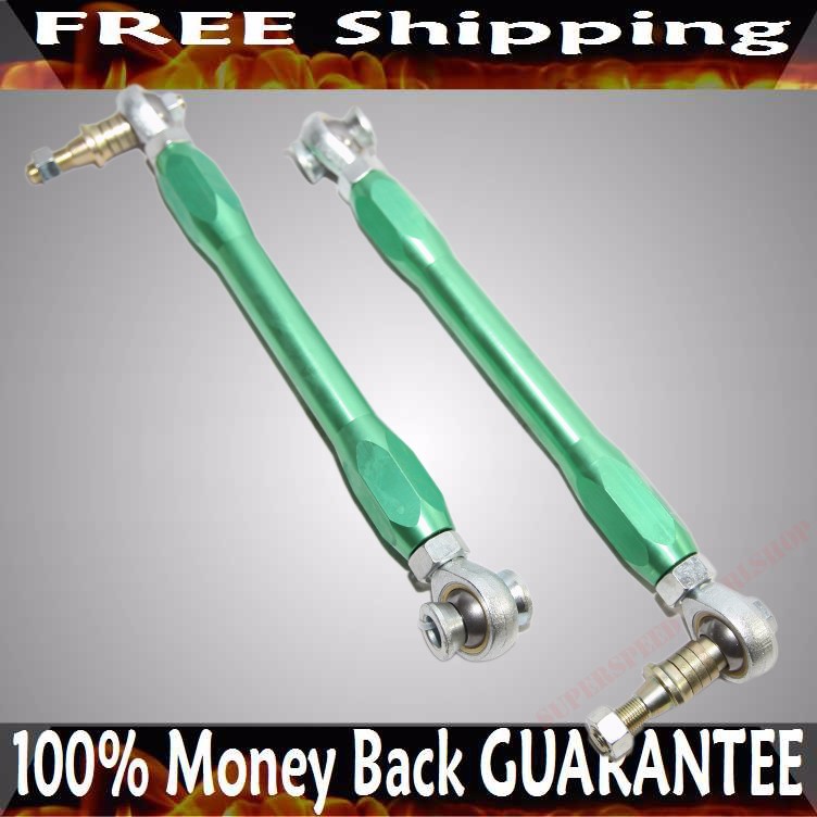 GREEN 1 Pair Rear Adj. Toe Arm Kit for 2000-2009 Honda S2000 AP1 AP2 ...