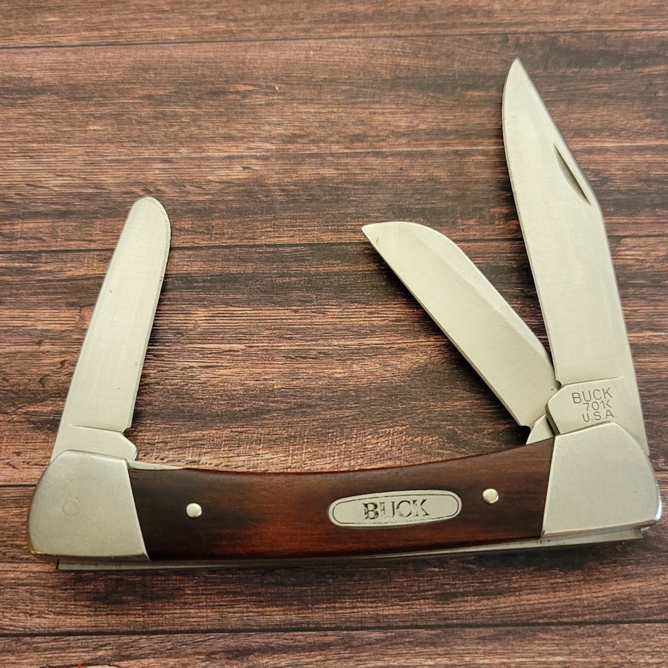 Buck 701 Mustang 3 Blade Folding Pocket Knife Made In USA | eBay