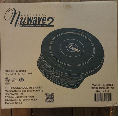 Nuwave 2 Precision Induction Cooktop Kitchen Burner Model 30151 New in ...