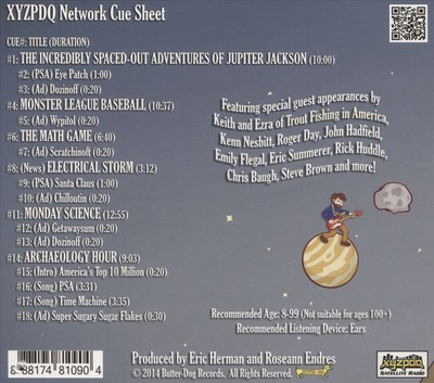 ERIC HERMAN INCREDIBLY SPACED-OUT ADVENTURES OF JUPITER JACKSON NEW CD ...