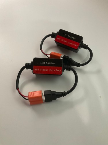 2x H7 LED Headlight Canbus Adapter Decoder Error Free Anti Flicker ...