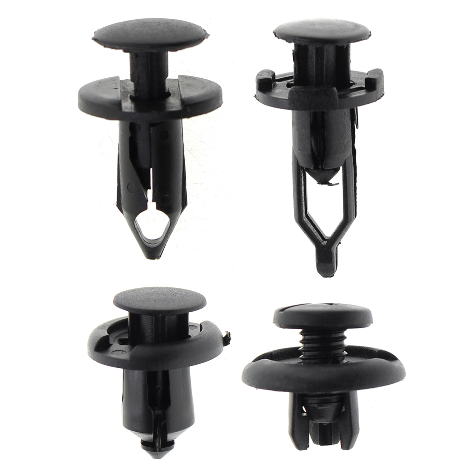 40pcs Car Clips Plastic Push Type Rivet Retainer Fastener Bumper Pin ...