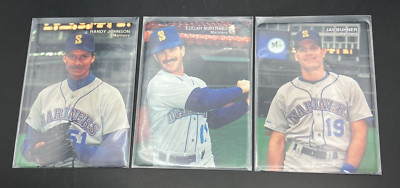 1990 Mothers Cookies SEATTLE MARINERS JAY BUHNER RANDY JOHNSON EDGAR ...
