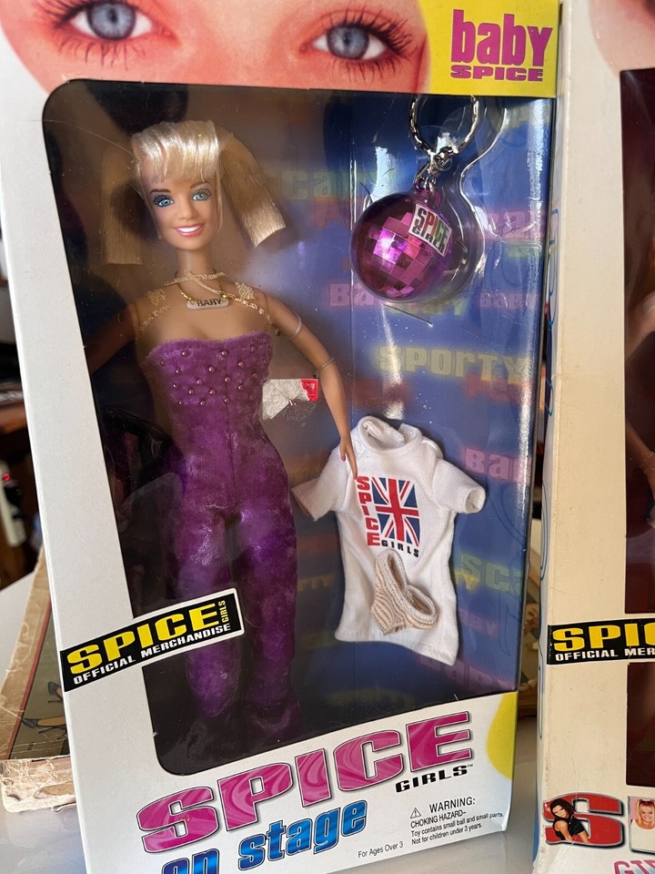 Spice Girls Action Figures - Set of 4 - Baby, Ginger, Scary and Sporty ...