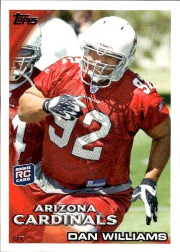 2010 Topps #263 Dan Williams RC Arizona Cardinals Football | eBay
