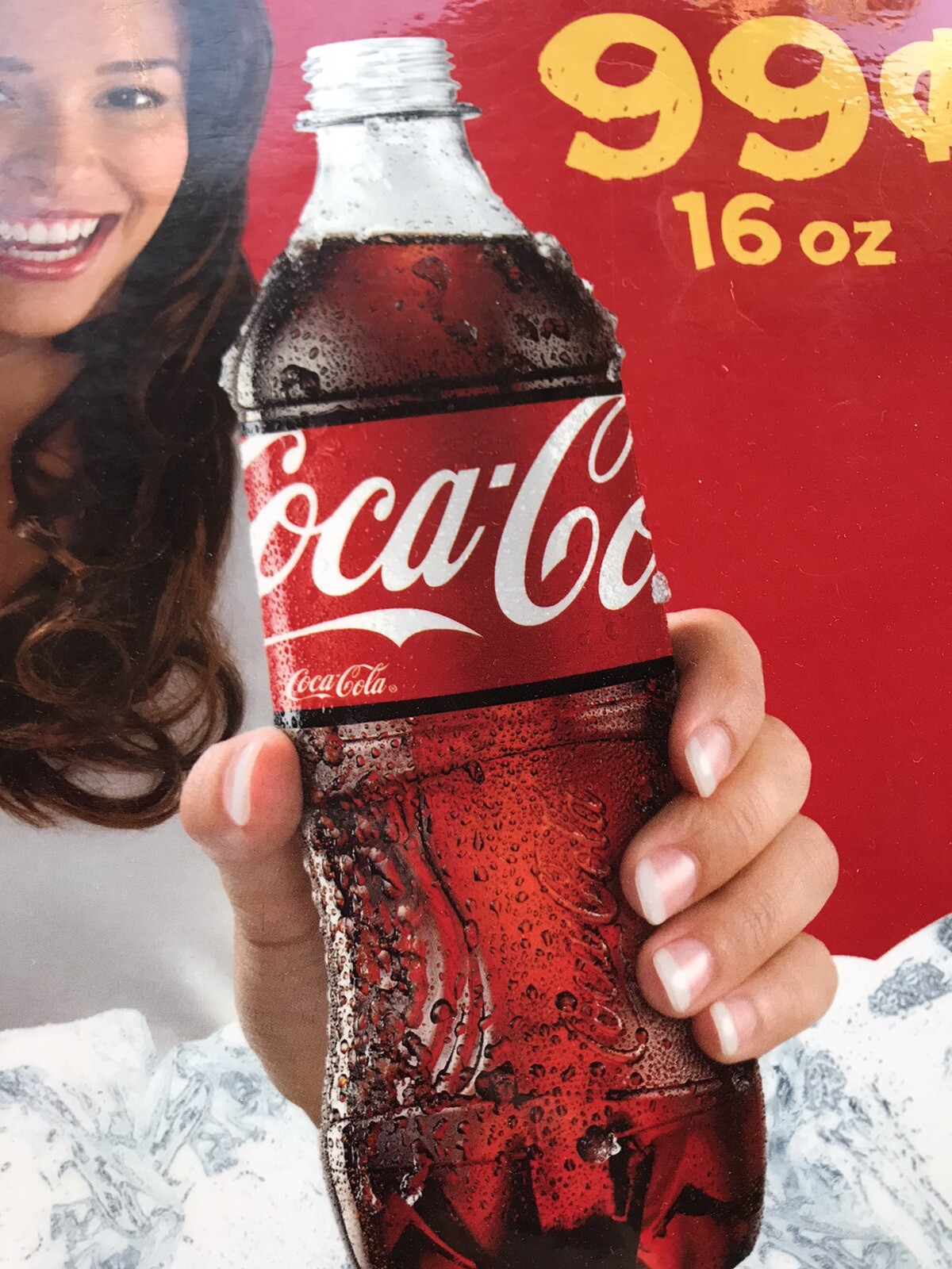 COCA COLA Vintage 99¢ 16oz COKE SODA BOTTLE COMPUTER MOUSEPAD 11x8.5 ...