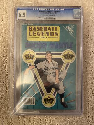 Baseball Legends Comics: Mickey Mantle. Revolutionary Comics 1992 CGC 6 ...