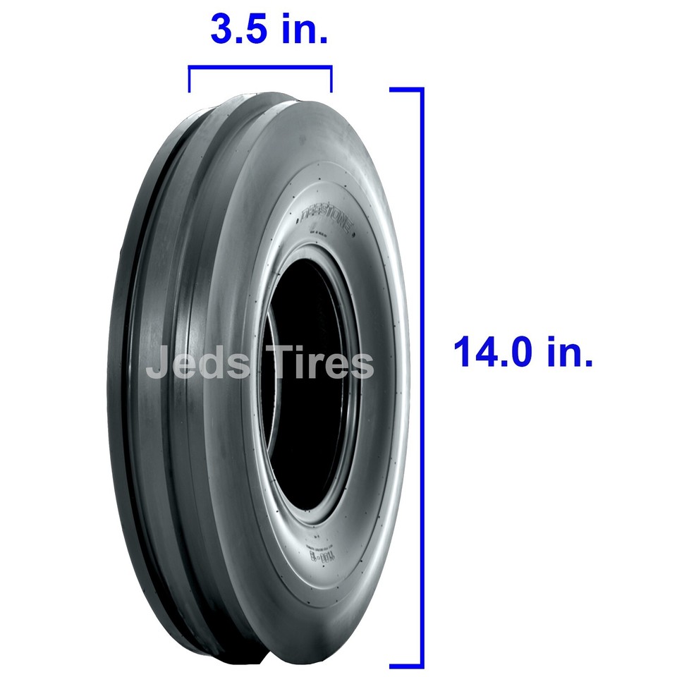 3.50-6 HAY TEDDER TIRE 350-6 3.50x6 350x6 410/350-6 Ag Tri 3 Rib F-2 ...