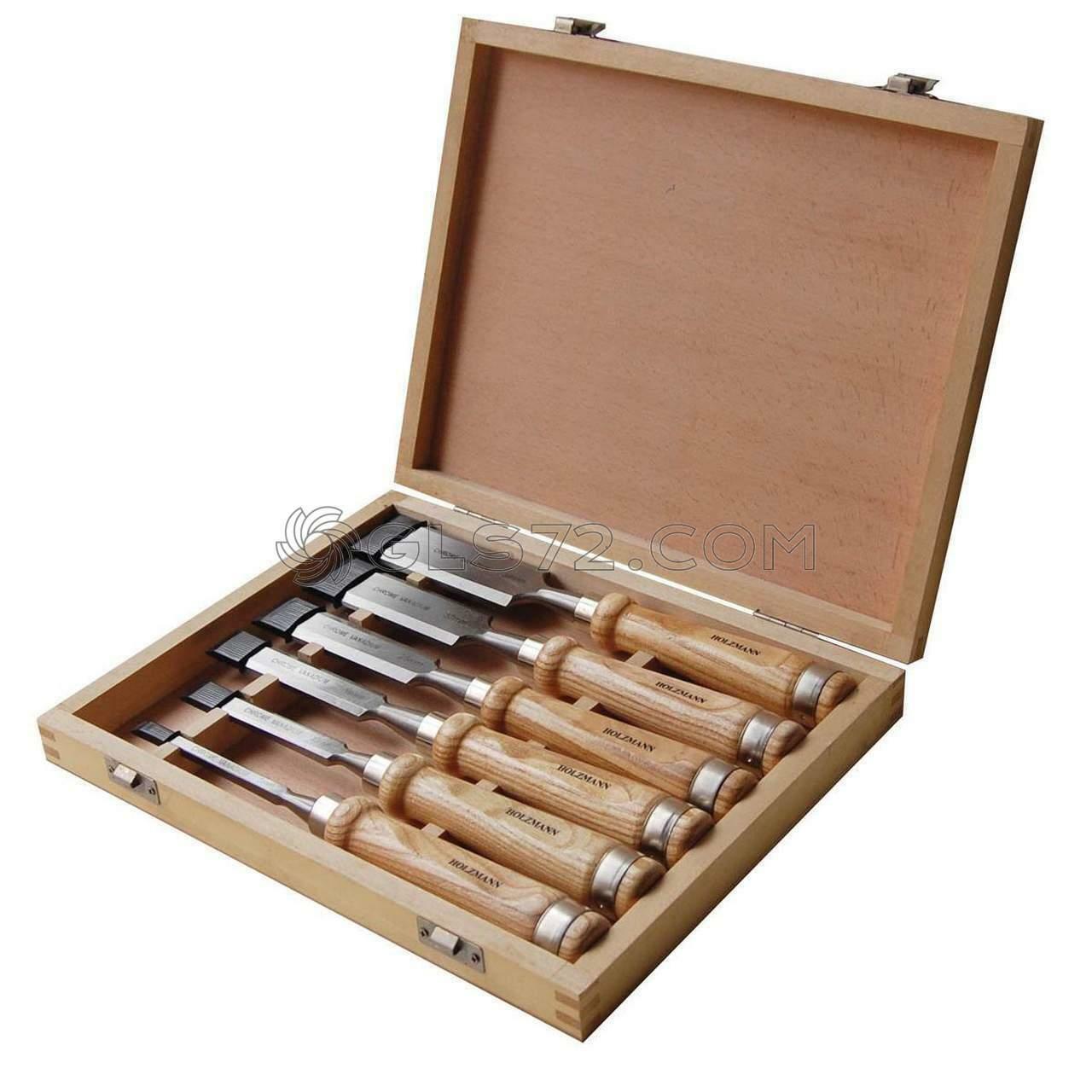 6 PCS QUALITY WOOD CHISEL TOOL SET WOODWORKING GOUGES HOLZMANN SES6TLG ...