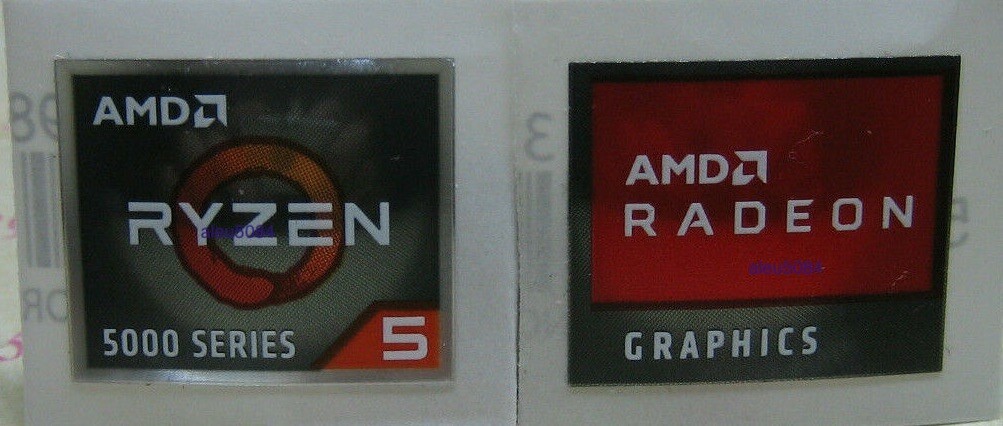 AMD Ryzen 5 5000 series Sticker and AMD RADEON GRAPHICS STICKER | eBay.de