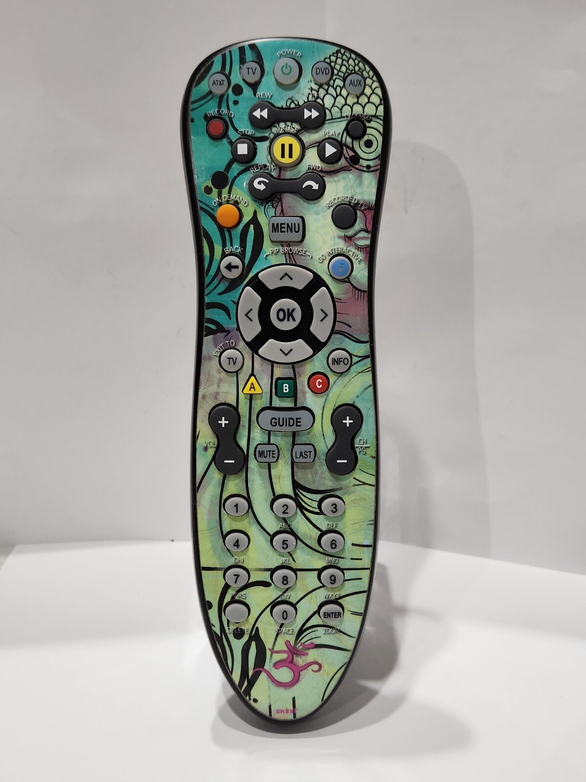 AT&T U-verse S10-S4 TV Remote Control DVR Black With Beautiful Colorful ...