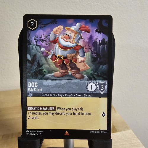 RARE-Doc Bold Knight #193/204 Non Foil NM Disney Shimmering Skies TCG ...