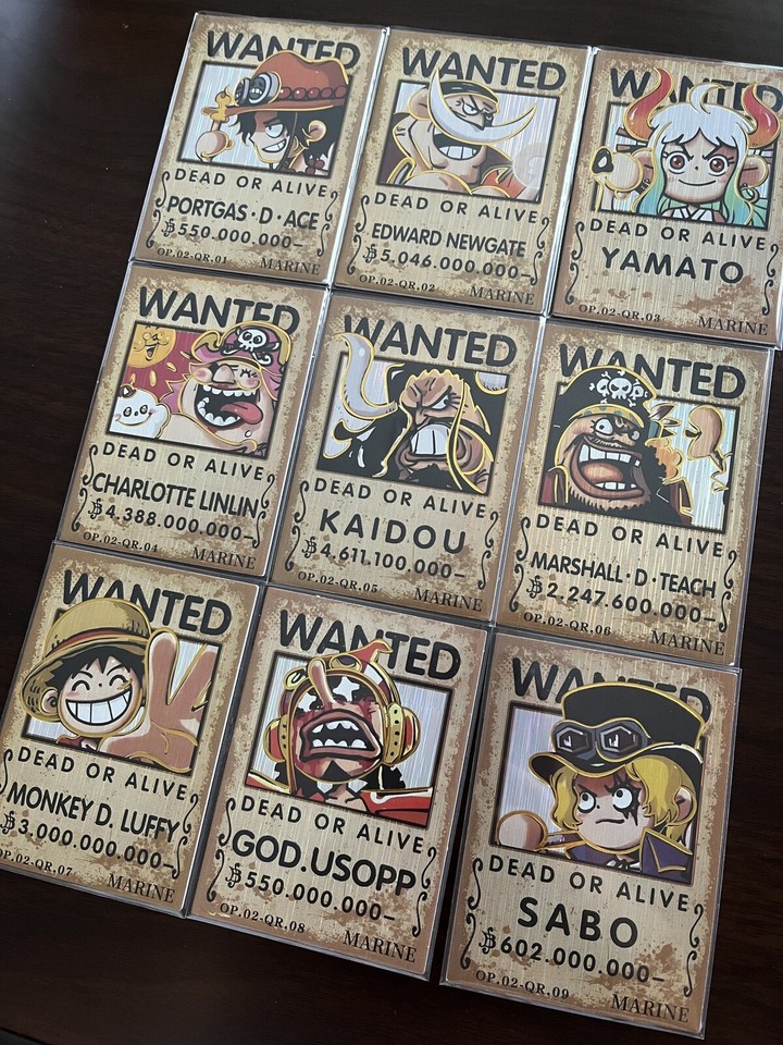 One Piece Collectible Cards Chibi Wanted Cards [FULL SET] | eBay