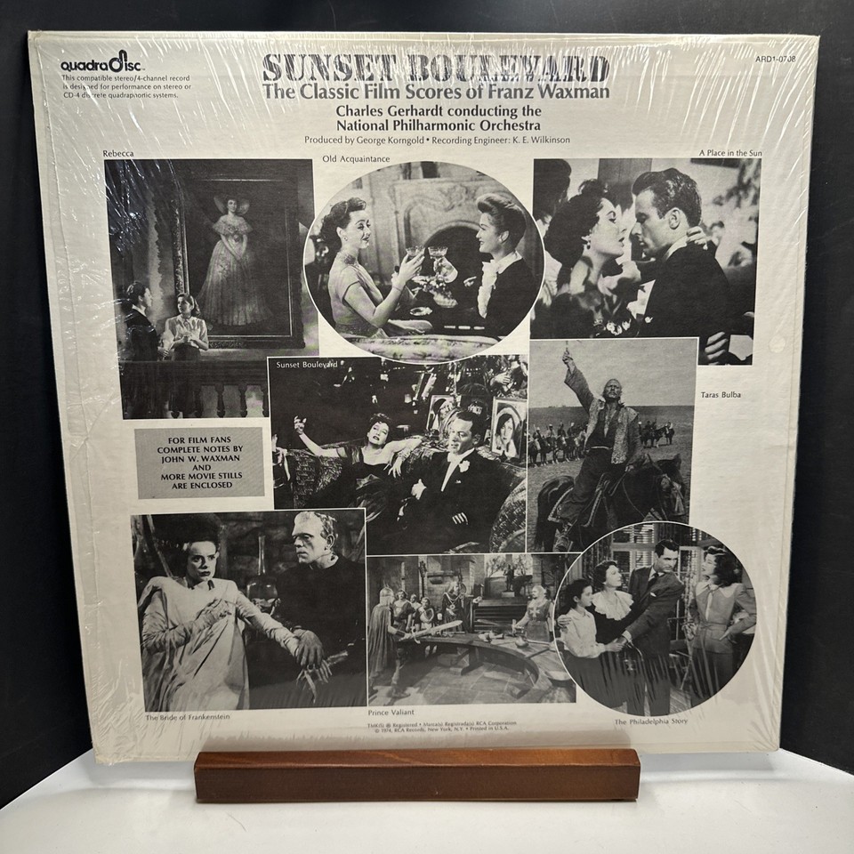 Sunset Boulevard - The Classic Film Scores Of Franz Waxman - QUAD - IN SHRINK EX | eBay