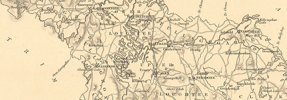 COUNTY CAVAN antique map for LEWIS by CREIGHTON & DOWER - Ireland 1846 ...