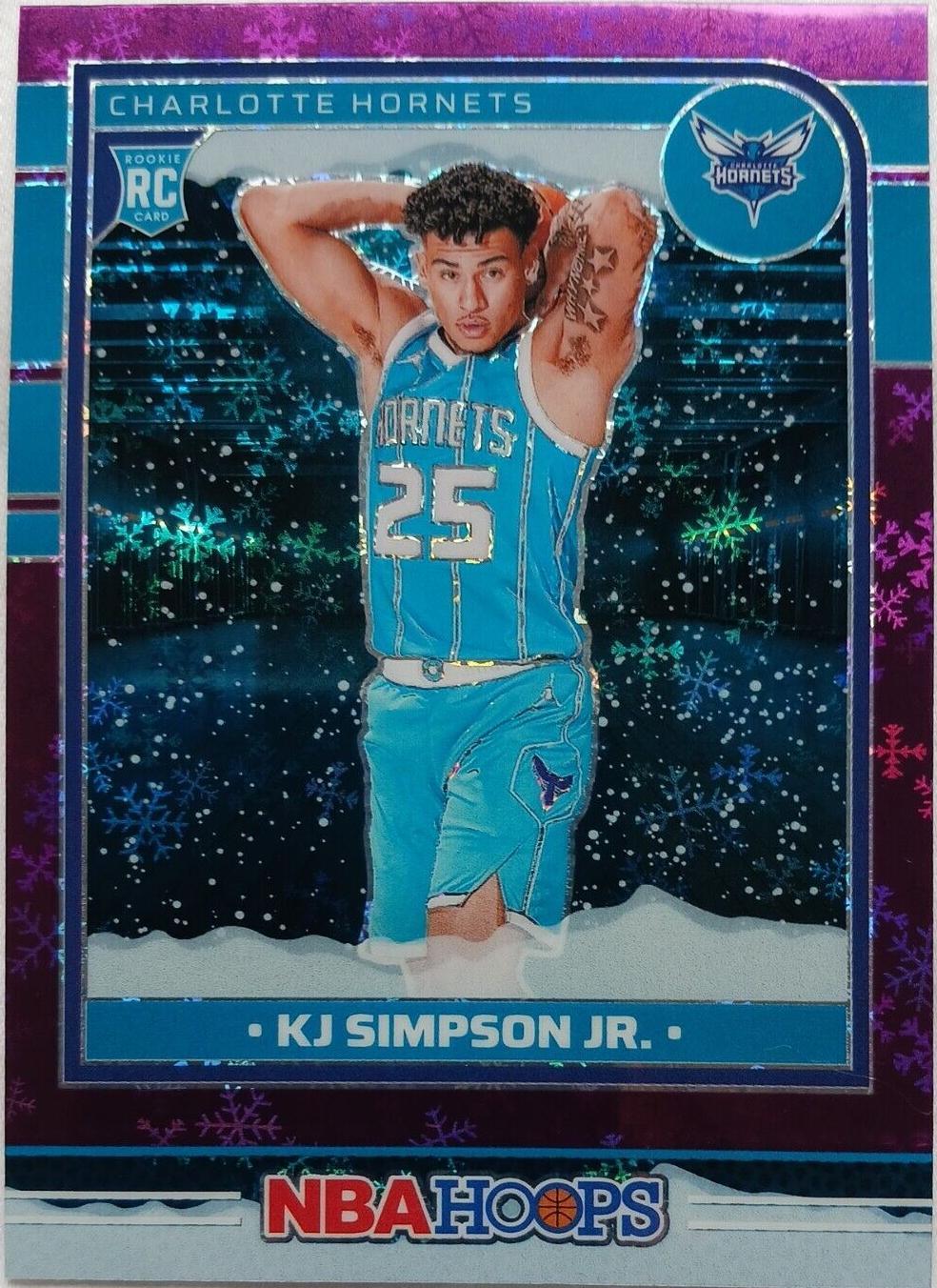 2024-25 Panini Nba Hoops - Rookies KJ Simpson Jr. #272 Purple Winter ...