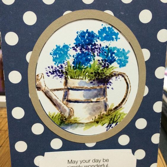 Art Impressions Watercolor Stamp Set Flowers Foliage, Trees, Birdhouse ...