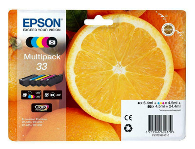 Epson 33 Orange Multipack Ink Cartridge For Expression XP-630 XP-640 XP ...