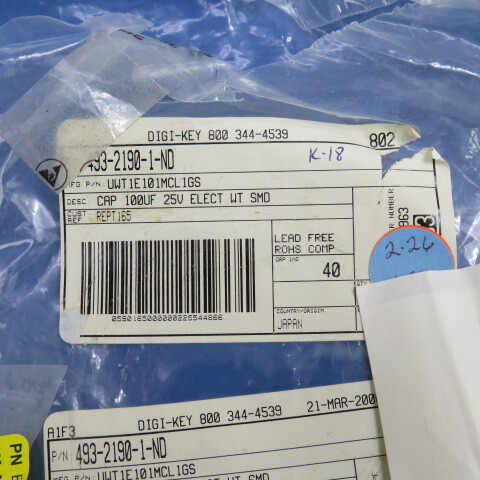 Nichicon UWT1E101MCL1GS Qty of 100 per Lot CAP100 UF25VELECT | eBay