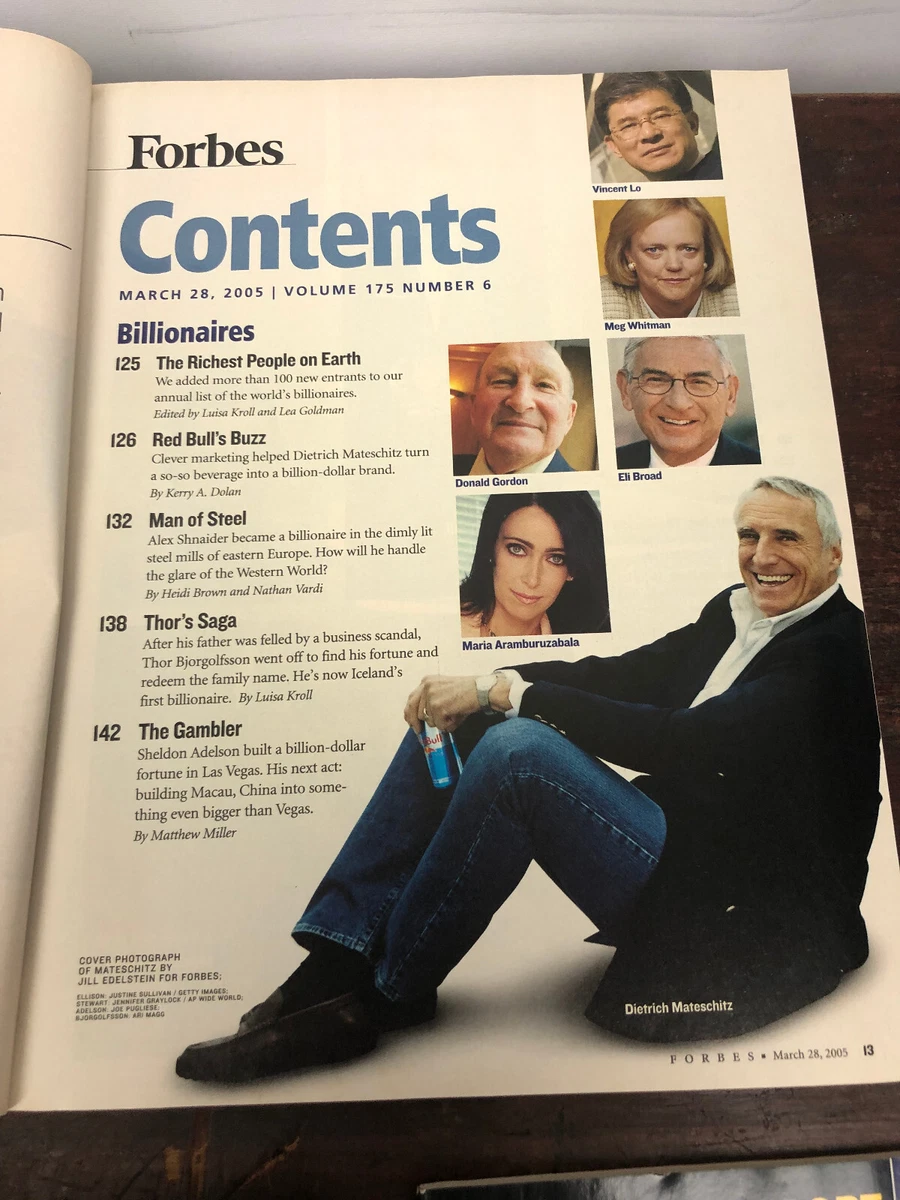 Forbes Magazine Billionaires List